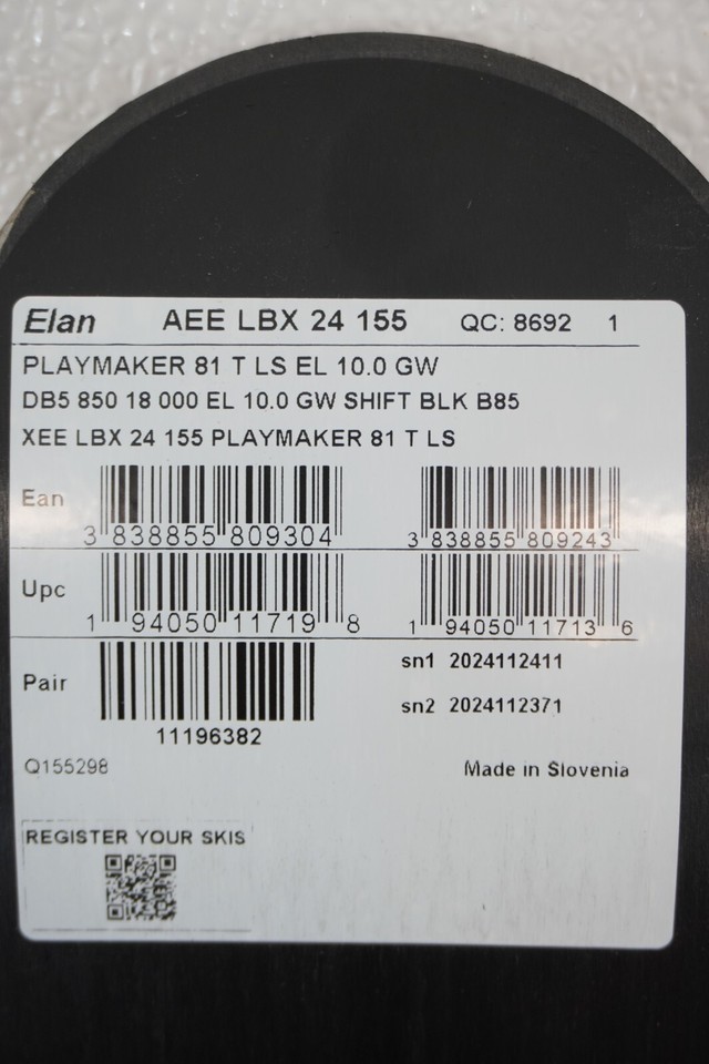 Elan Playmaker 81 T 155cm With EL 10 GW Bindings Twin Tip Park Ski | eBay