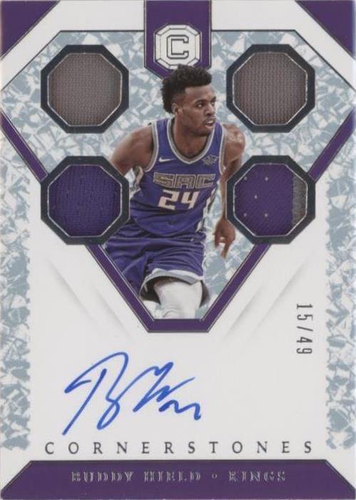 2018-19 Panini Cornerstones - Cornerstones Relic Autographs Buddy Hield ...