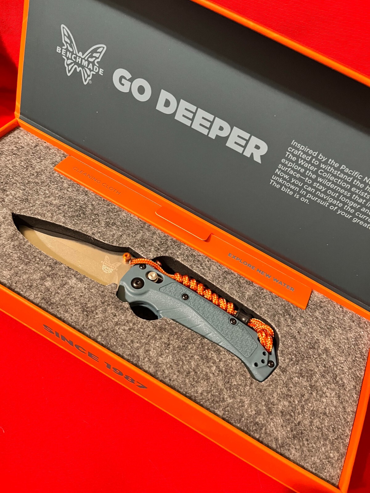 Benchmade Mini Adira 18065 Blue Grivory CPM-MagnaCut ***FREE HAT *** | eBay