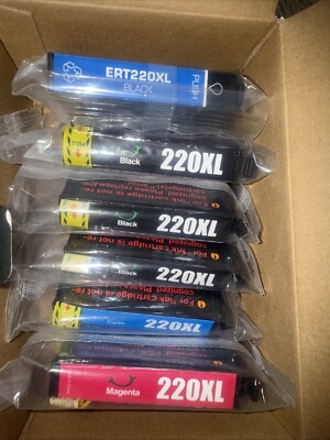 6x T220XL Ink Cartridges for Epson 220XL WorkForce WF-2750 WF-2760 WF ...