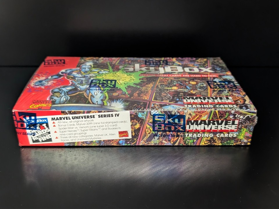 MARVEL UNIVERSE SERIES IV SKY BOX TRADING CARDS 36 PACKS FACTORY SEALED ...