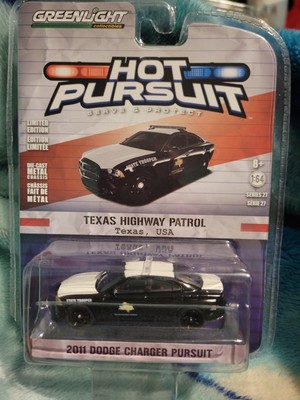 Greenlight Hot Pursuit 1/64 2011 Dodge Charger Texas Highway Patrol DPS ...