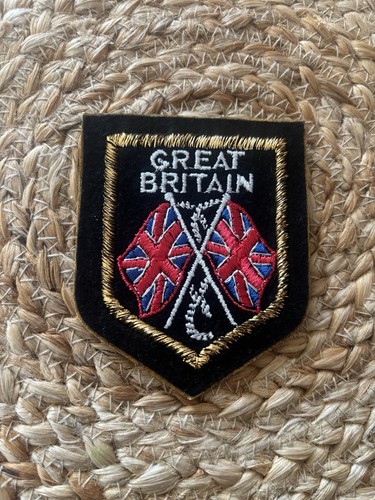 Great Britain England Patch Jacket 80s Sew On 3” Logo Vtg Travel Rare ...