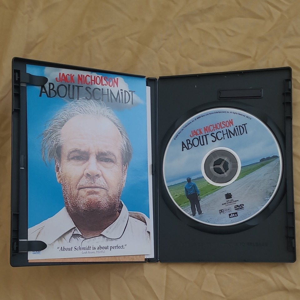 About Schmidt DVD Jack Nicholson Alexander Payne New Line Widescreen ...