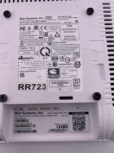 Juniper Networks MIST AP43-US Wireless Access 802.11ax BLE | eBay