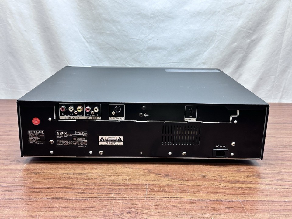 Sony MDP-500 LaserDisc System (CD CDV LD Player) A/B Tested Working w ...