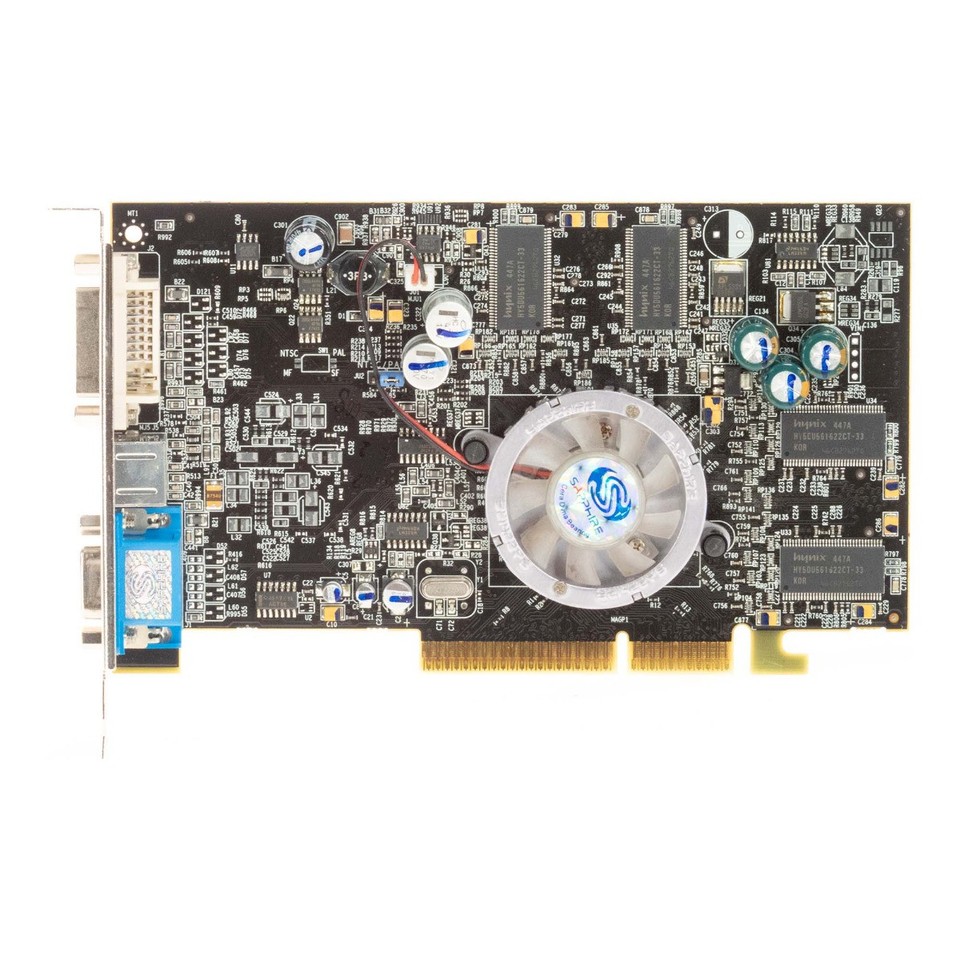 Graphics Card SAPPHIRE ATI RADEON 9600 XT 256MB 1024-JC29-1A-SA AGP | eBay