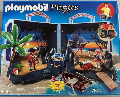 Playmobil Pirate Treasure Carrying Case Chest Playset 5947 | eBay