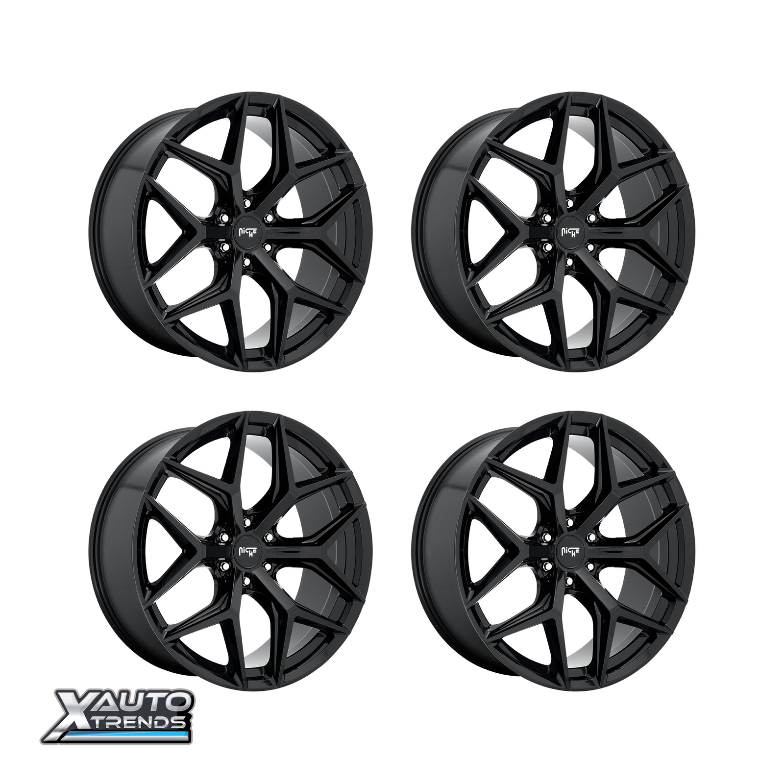 Niche M231 Vice Suv Gloss Black 22X9.5 6X120 30mm (Set of 4) | eBay