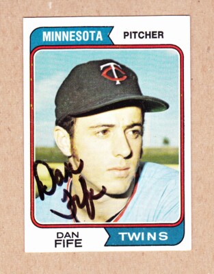 Dan Fife (Dec) signed 1974 Topps Rookie card #421-Minnesota Twins | eBay