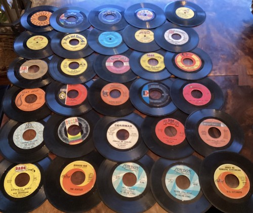 VTG wholesale lot RPM Vinyl 45 records 100+, Beatles, Disney and more ...