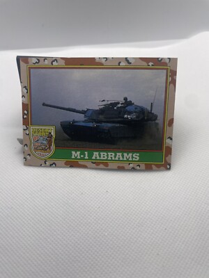 M1A1 Abrams Main Battle Tank 1991 Topps Desert Storm Trading Cards #43 ...