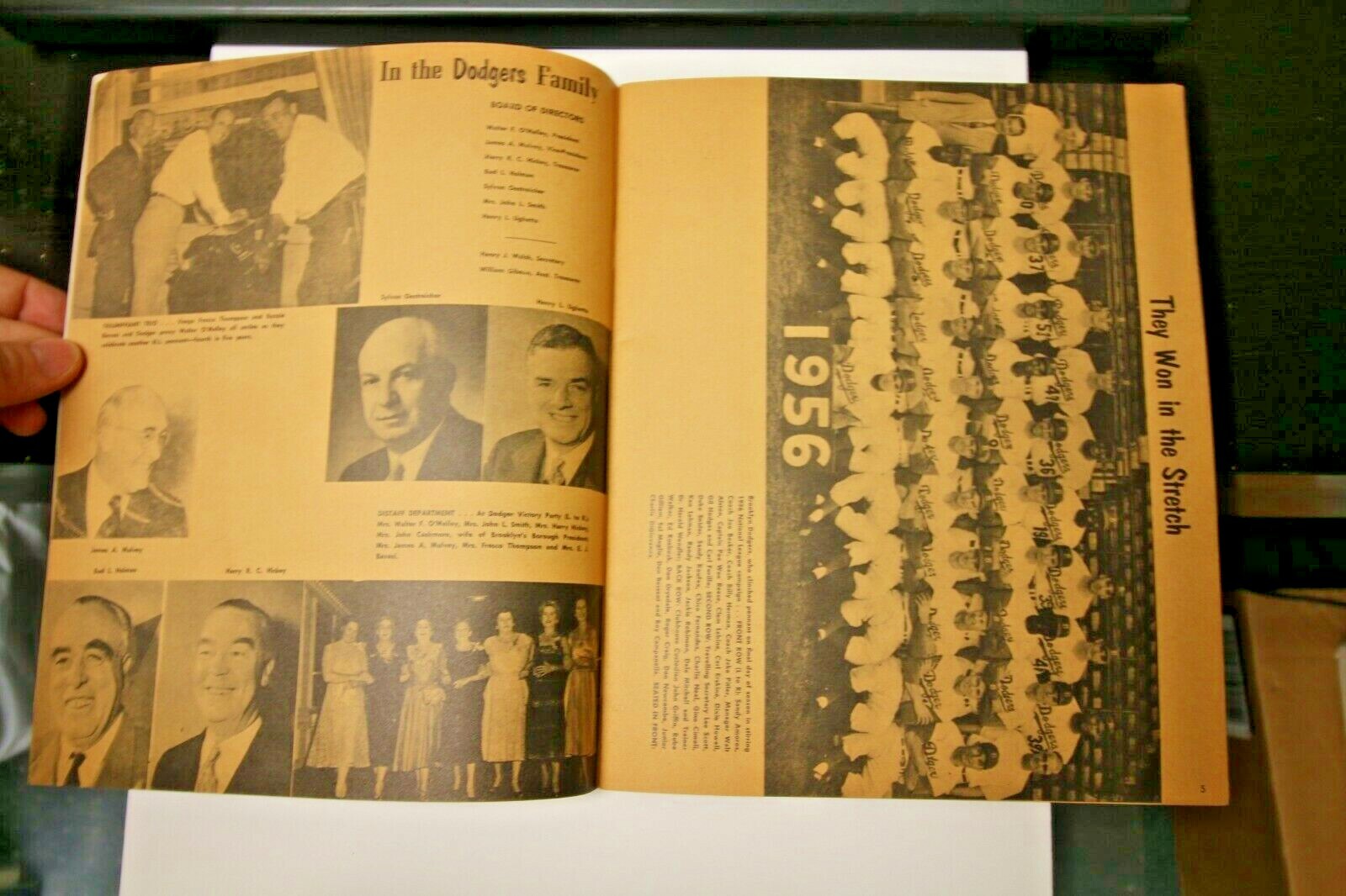 1957 BROOKLYN DODGERS MLB BASEBALL YEARBOOK VERY RARE EBBETS FIELD | eBay