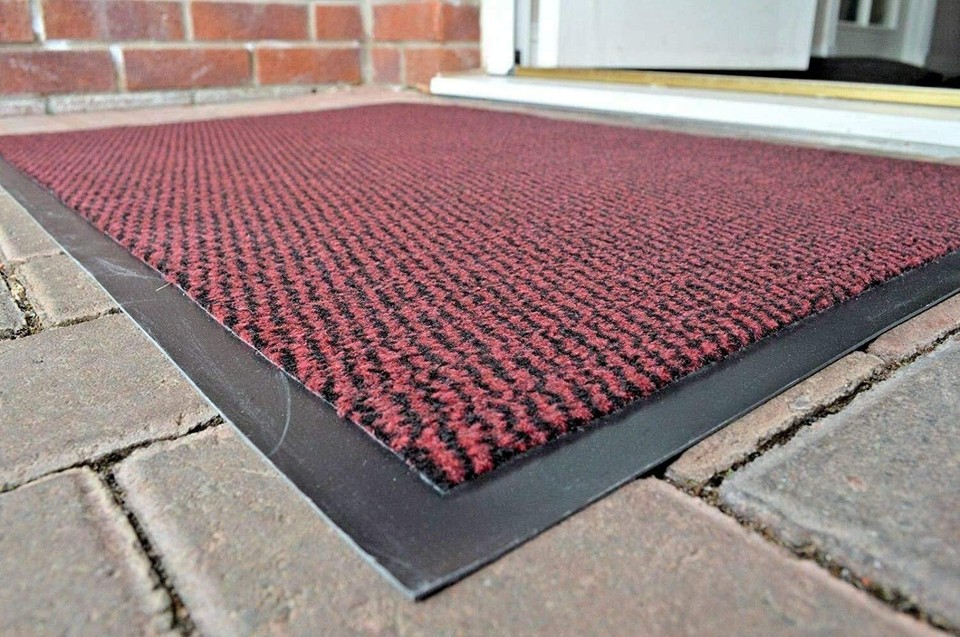 DOOR MATS LARGE BARRIER MAT RUBBER BACK HEAVY DUTY NON SLIP KITCHEN ...
