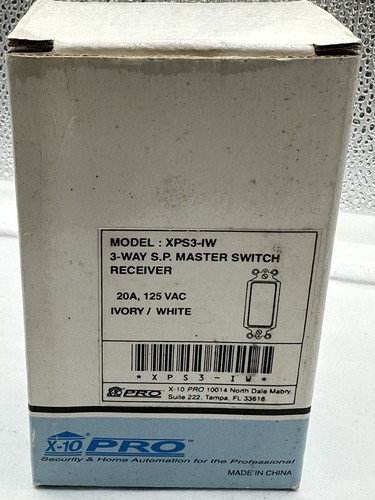 X-10 Pro XPS3-IW 3-Way S.P. Master Switch Receiver, NIB | eBay