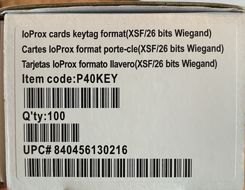 NEW 25 Kantech ioProx Proximity Key Fobs Access Card | eBay