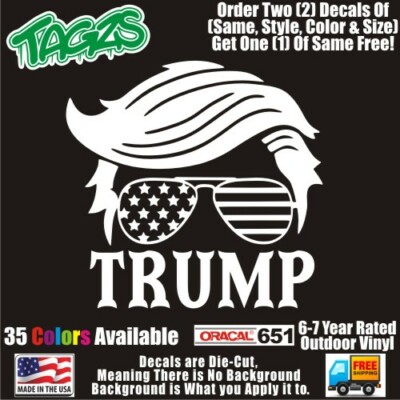 Cool Trump Funny DieCut Vinyl Window Decal Sticker Car Truck SUV JDM | eBay