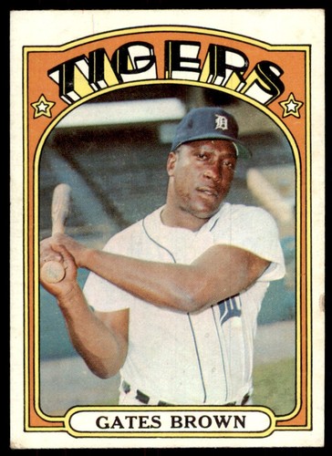1972 TOPPS GATES BROWN DETROIT TIGERS #187 | eBay