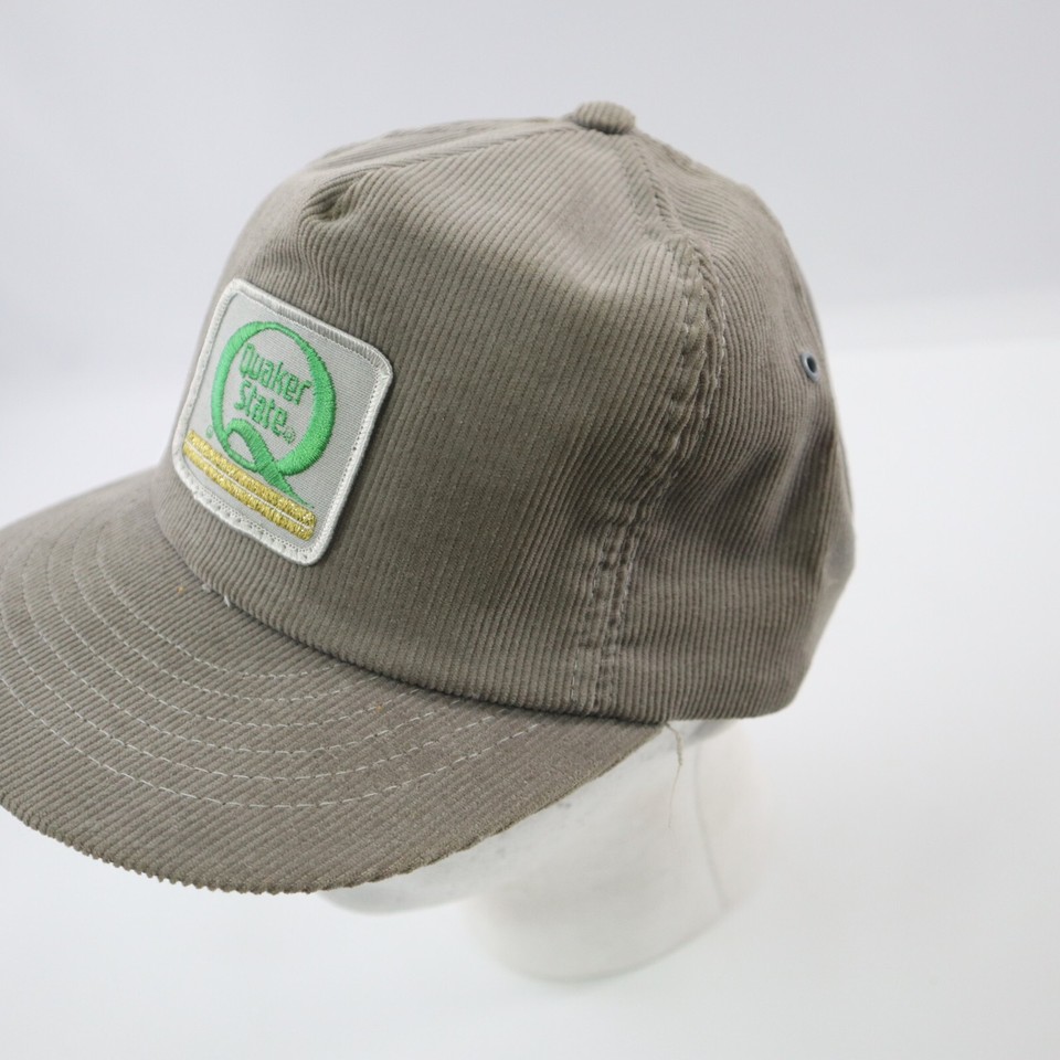 Vintage Quaker State Snapback Hat Cap Patch Corduroy Swingster | eBay