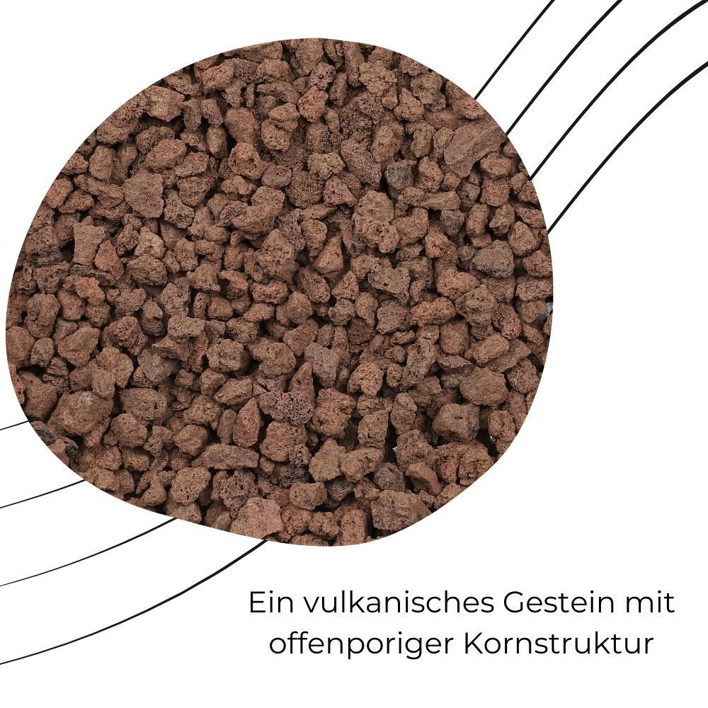 Lavastein Lava Granulat Grill Pflanzen Aquarium Mulch Kies Rot 2-8 8-16 ...