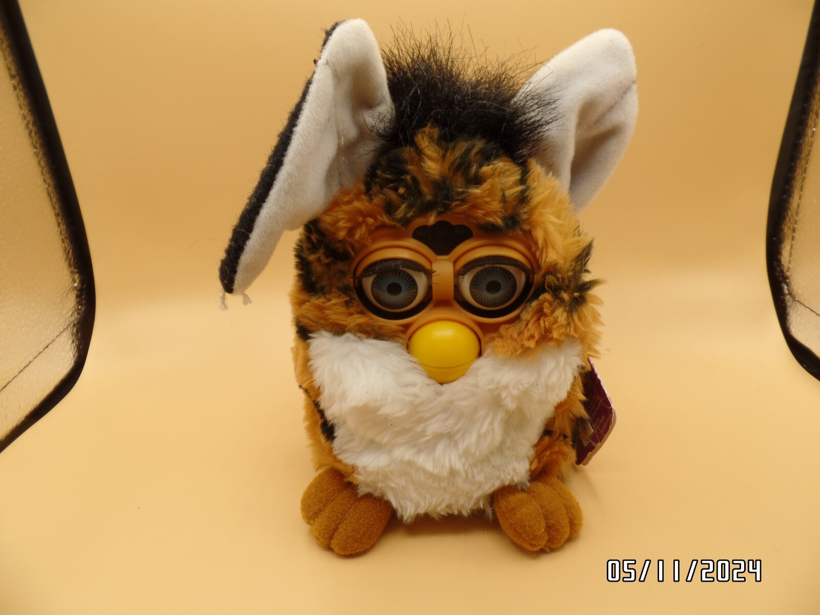 2 Vintage 1998 FURBY TOYS Leopard + Brown & Black spots For Parts Or Repair