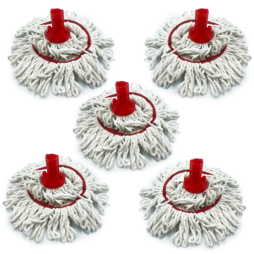 Colour Coded Mop Head Hygienic Cleaning Looped Pure Yarn Cotton Mop ...