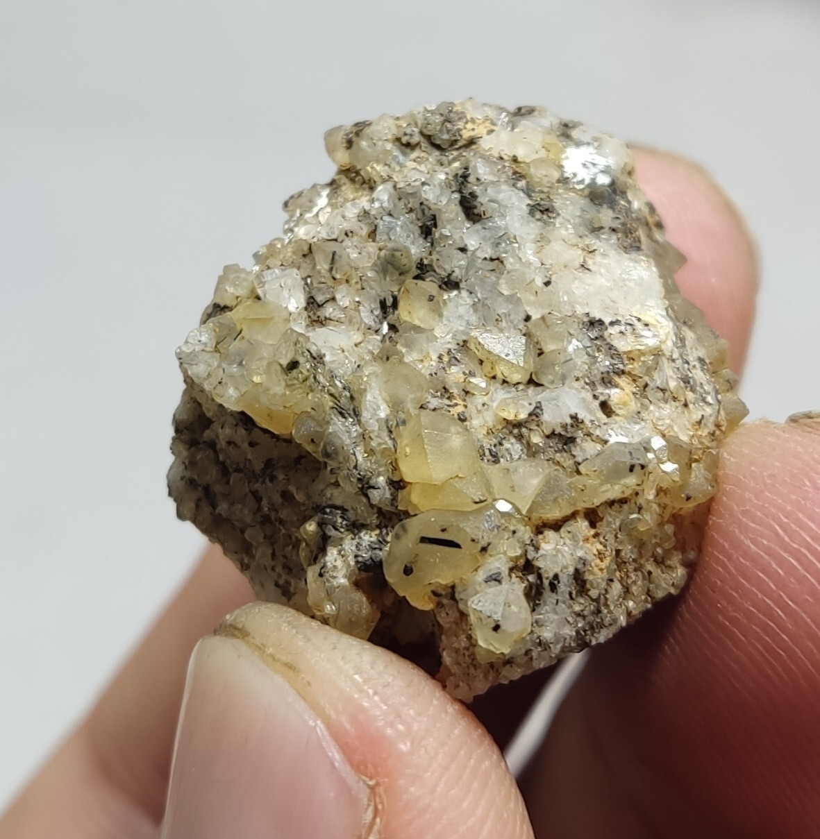 An aesthetic natural terminated astrophyllite Quartz crystal on matrix ...