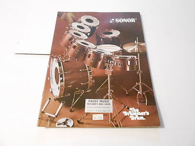 VINTAGE MUSICAL INSTRUMENT CATALOG #10200 -1970s SONOR DRUMS | eBay
