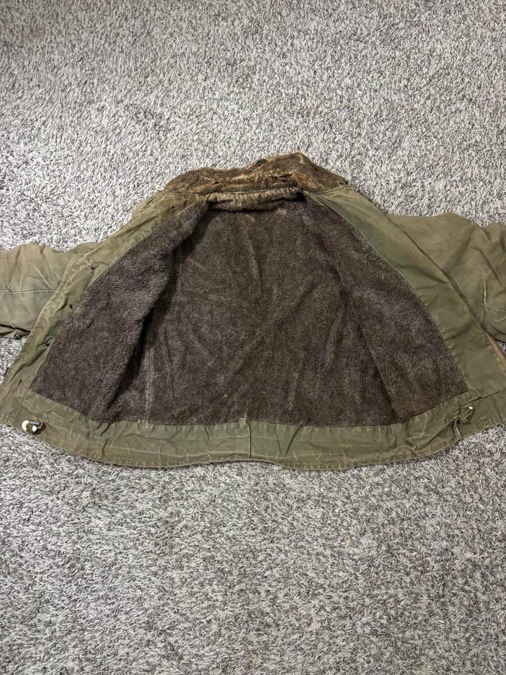 Vintage US WWII Military N1 Alpaca Lined Deck Jacket | eBay