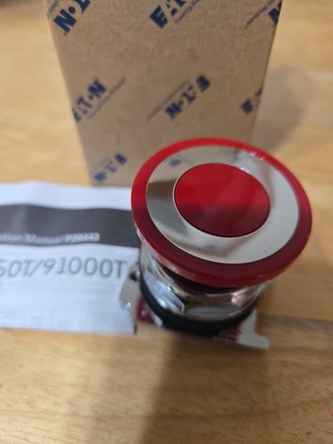 Eaton 10250T5B62 Cutler-Hammer Emergency Stop Push Button, Red, Head, 2 ...