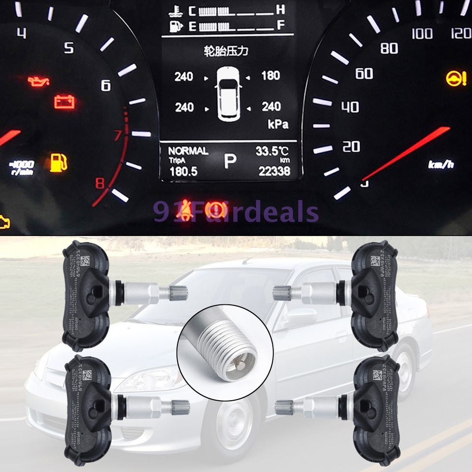 4pcs Programmed TPMS Tire Pressure Monitoring Sensor For Toyota Sienna ...