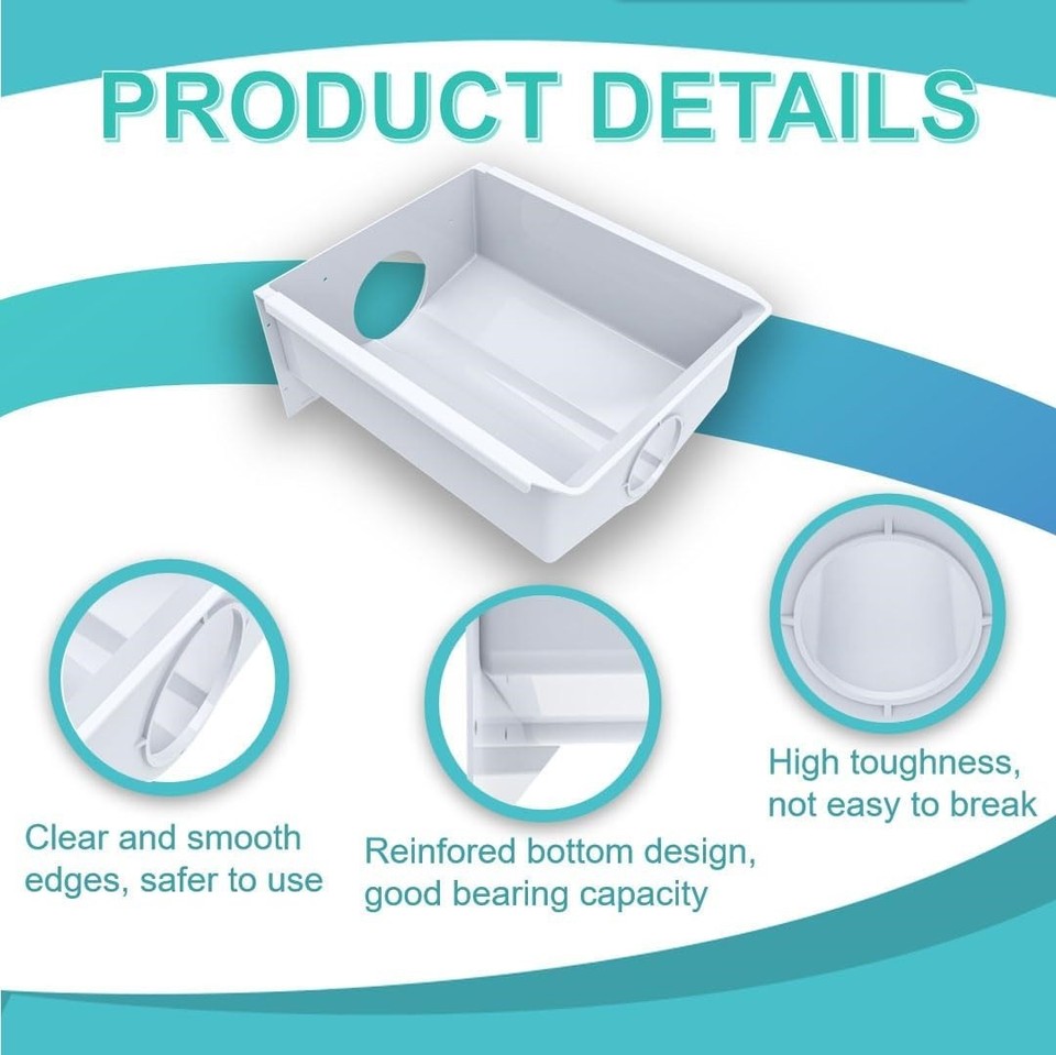 Refrigerator Ice Maker Replacement Bucket Container Bin for Whirlpool ...
