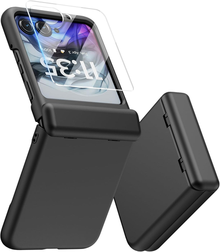 For Motorola Razr 2024 Case, Built-In Outer Screen Protector & Hinge ...