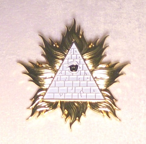 Knights Templar Holy Land Crusades Pyramid Secret Occult Badge Medal ...