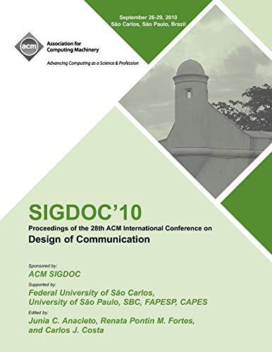 SIGDOC 10 Proceedings of the 28th ACM International Conference on Design of C-, 9781450304030| eBay