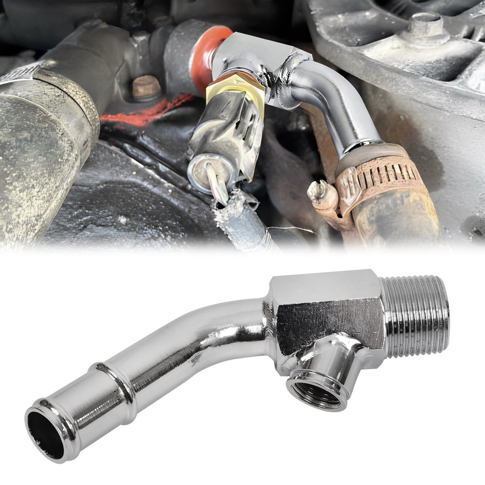 HotWater Radiator Coolant Temp Sensor Elbow Connector Tube for Ford ...