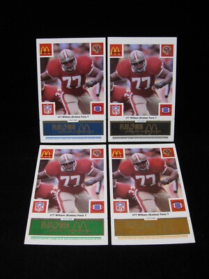 1986 Bubba Paris San Francisco 49ers McDonald's 4 Color Set #77(A) | eBay
