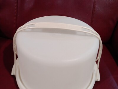 Vintage Tupperware Cake Carrier With Handle 1257-6 1258-5 1256-6 EUC ...