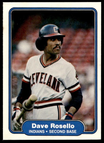 1982 Fleer 377 Dave Rosello Cleveland Indians Baseball Card | eBay