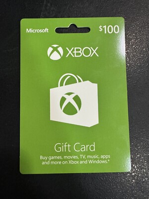 Microsoft Xbox Store Gift Card $100 (NTSC, US) - 360, One, Series X|S ...