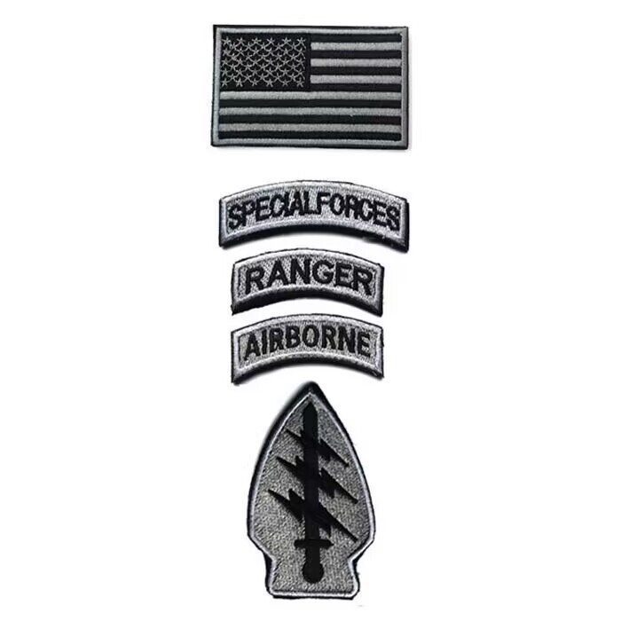 4Pcs US Army Special Forces Group Airborne SFGA SF Ranger TOP Hook ...