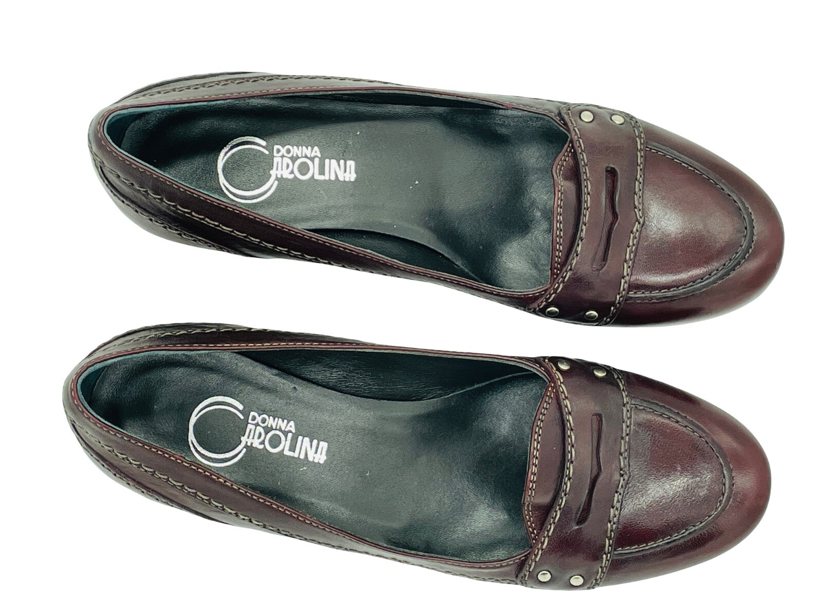 Donna Carolina modische Leder Slipper Absatz Gr. 36,5 (UK 3,5) Business ...