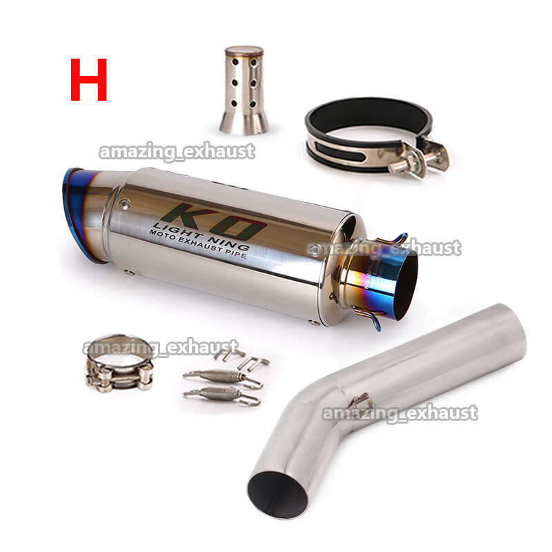 Mid Exhaust Pipe Slip 51mm Muffler Baffle For Suzuki GSX-R 600 GSXR750 ...