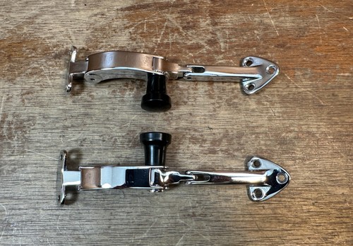 Restored Original Porsche 356 Rear Vent Window Pop-Out Latches - PAIR ...