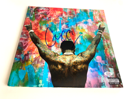 GUCCI MANE SIGNED AUTOGRAPHED EVERYBODY LOOKING ALBUM VINYL RARE ...