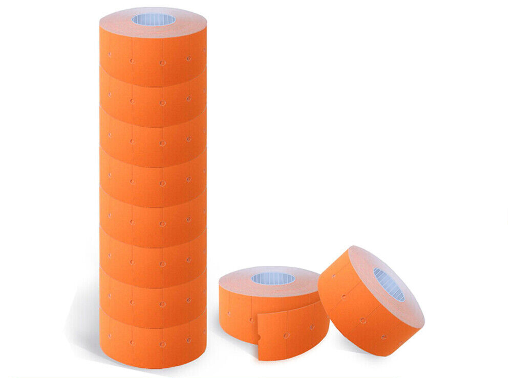 Fluro Colour Price Tag Gun Label Stickers Rolls MX-5500 Yellow Green ...