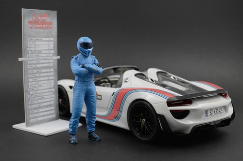 The STIG (2) Grabber Blue LIMIT Figure for 1:18 AUTOart Ford Shellby ...