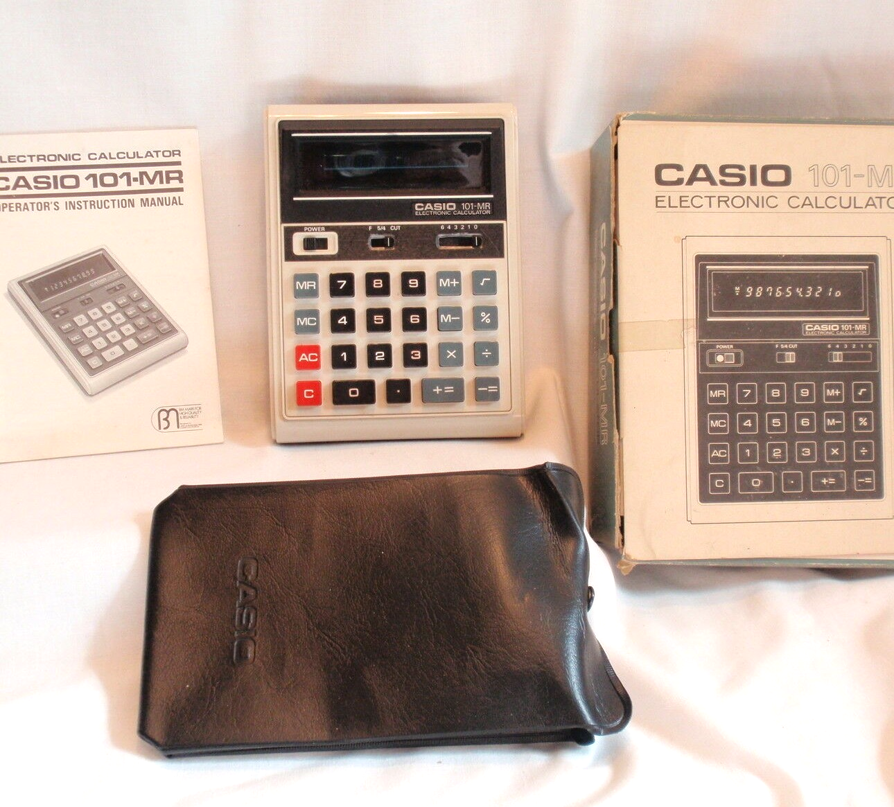 Vintage Casio 101 MR Electronic Calculator with Box Case Instructions ...