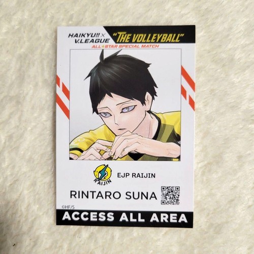 Haikyuu!! V.League ID Pass Style Rintaro Suna Character Card | eBay