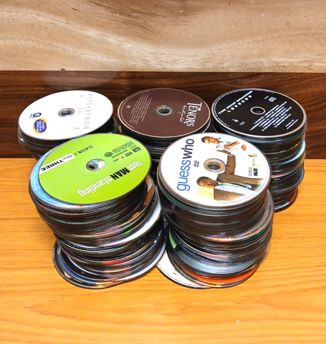 Lot of Over 500 DVDs Blu-ray CDs Movies TV Series Drama Horror Loose ...